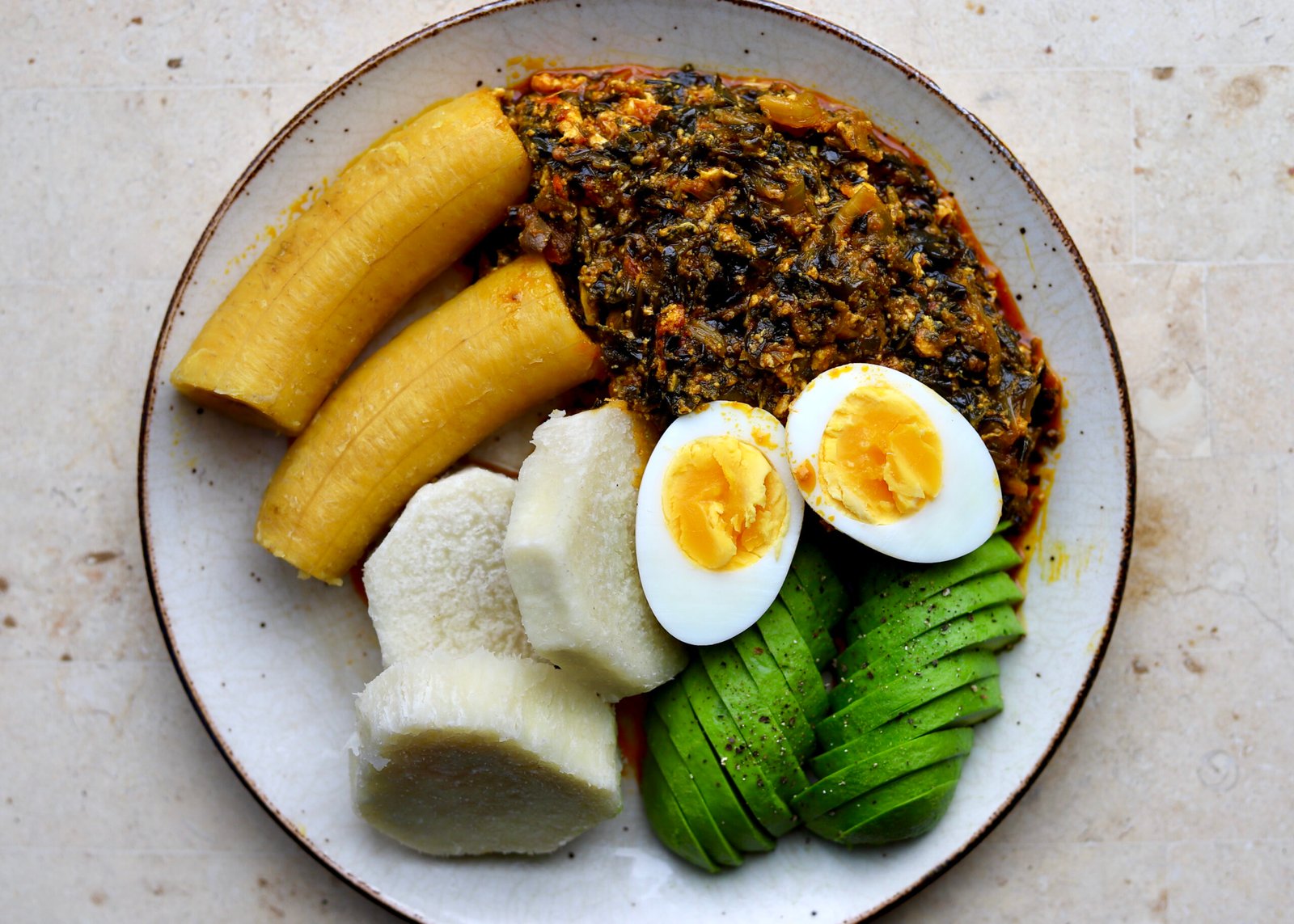Plantain and Kontomire Stew recipe - culturedcuisine